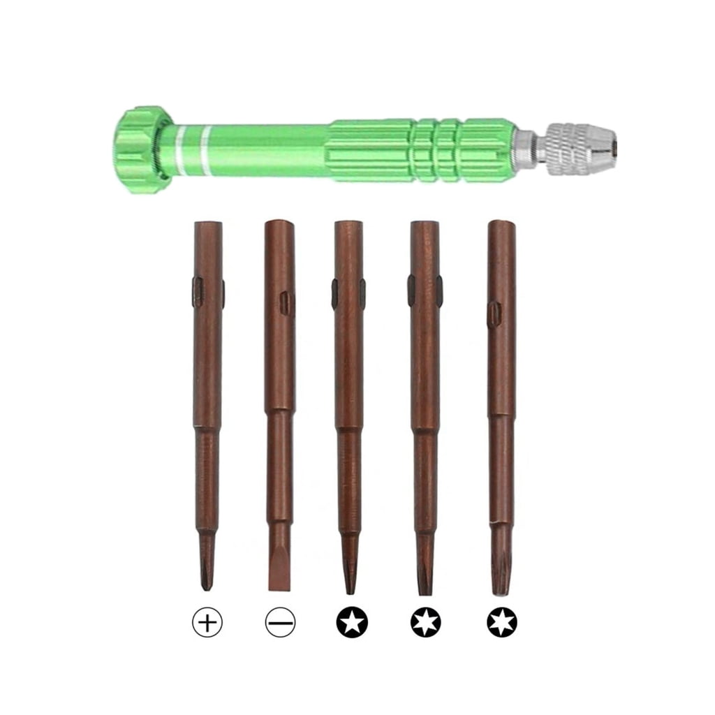 YIGSECU Miniature Screwdriver Kits 5 Interchangeables Heads for ...