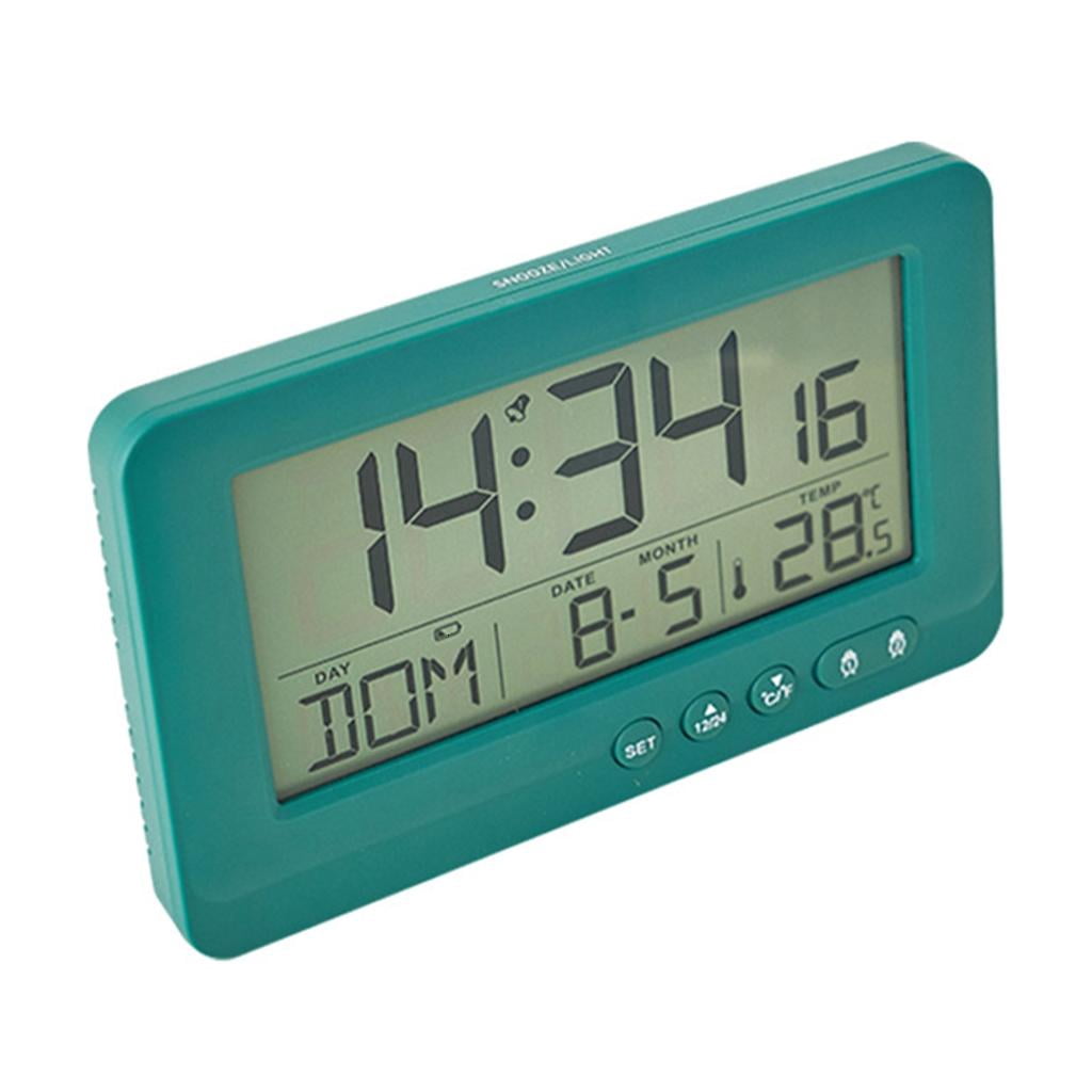 YIGSECU Modern Digital Table Clock Digital Clock with Temperature ...
