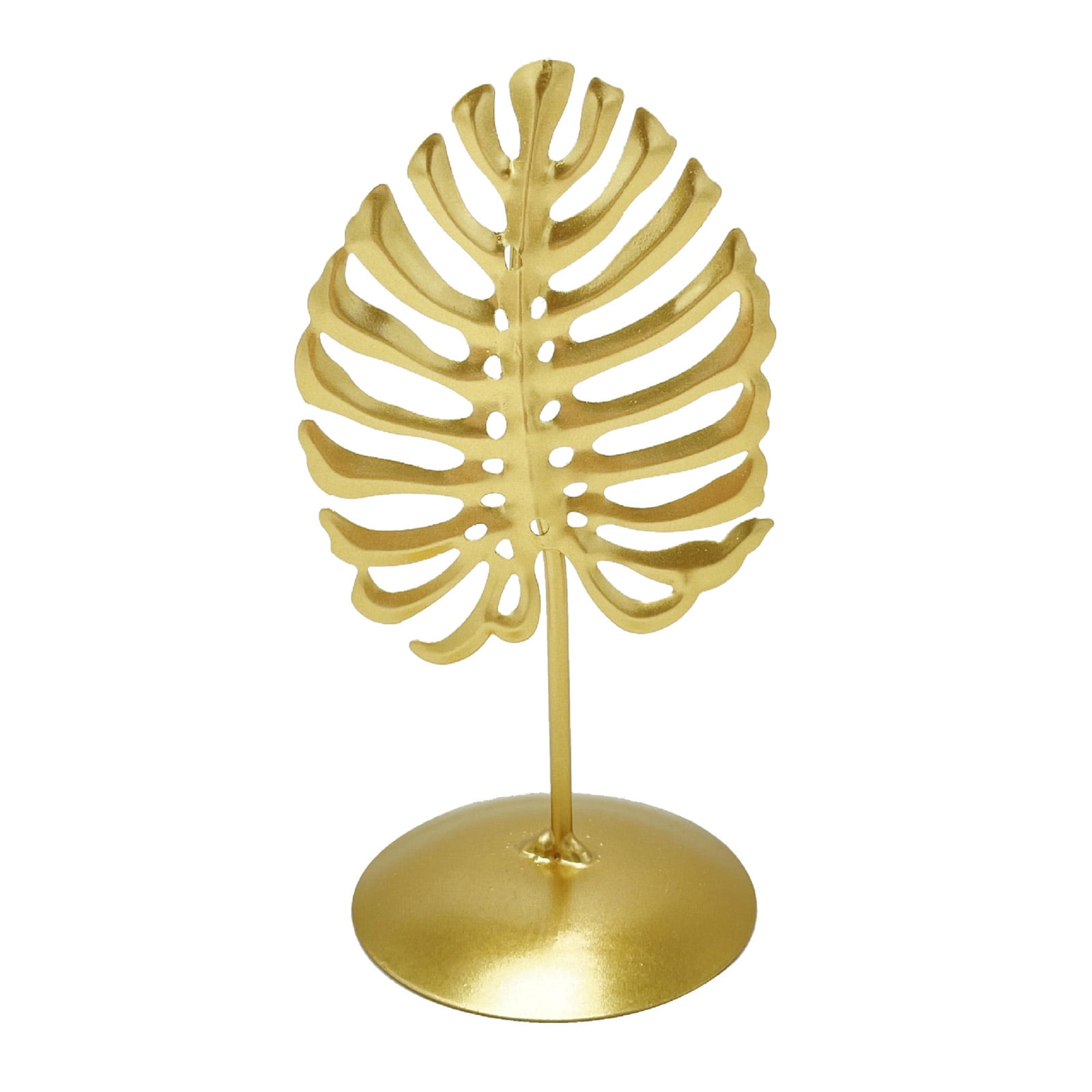 YIGSECU Monstera Statue Home Room Table Decor Shop Display Gold ...
