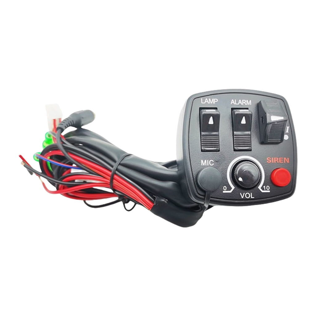 YIGSECU Motorcycle Button Handle Controller with Warning Light Controls ...