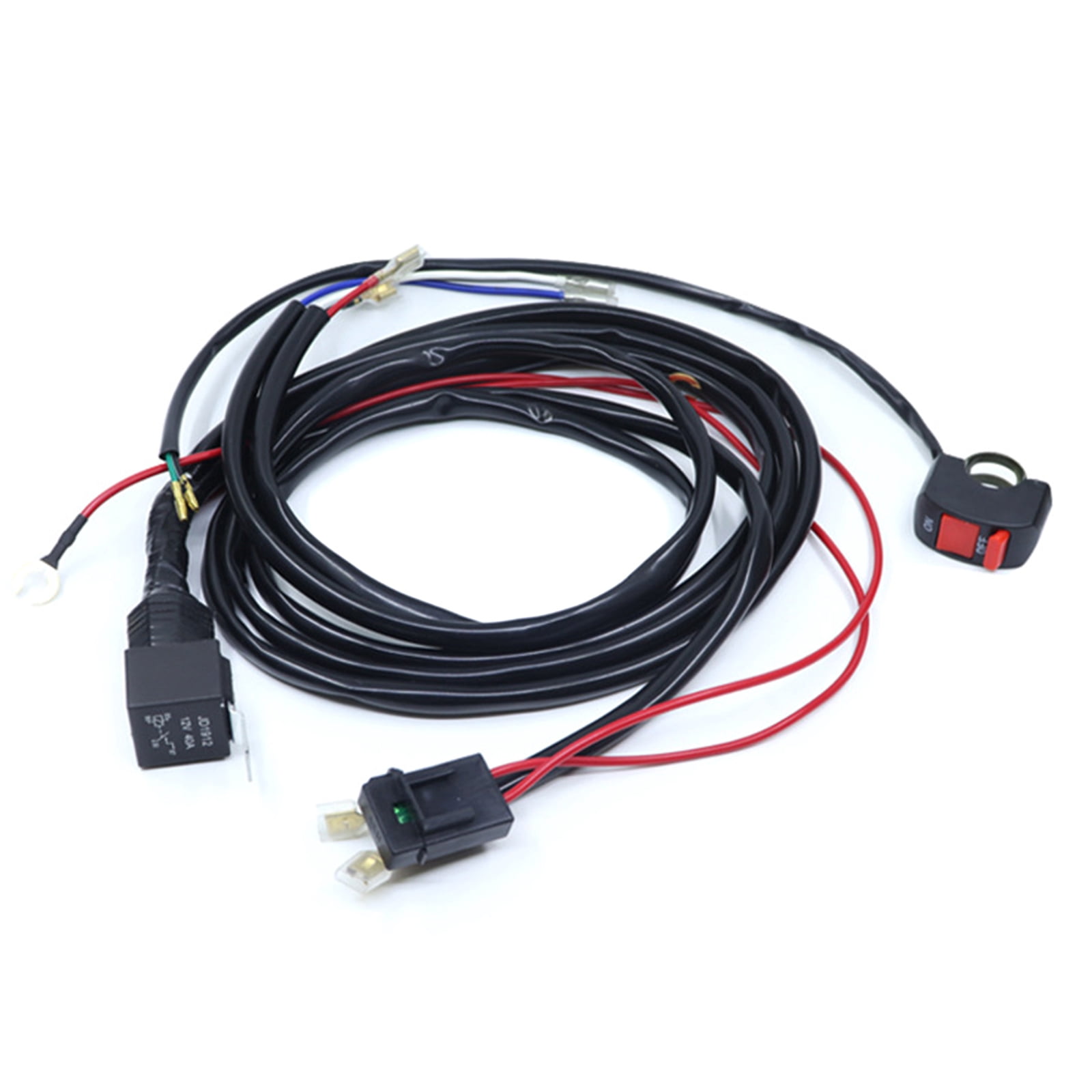 YIGSECU Motorcycle Spotlight Switch Light Bar/Work Light Fog Light On ...