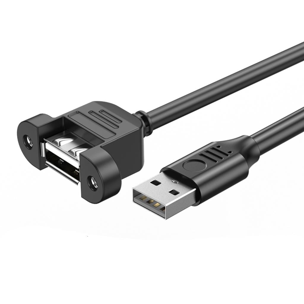 YIGSECU Multi Length USB 2.0 Extender Cord with Securing Screw Mount ...