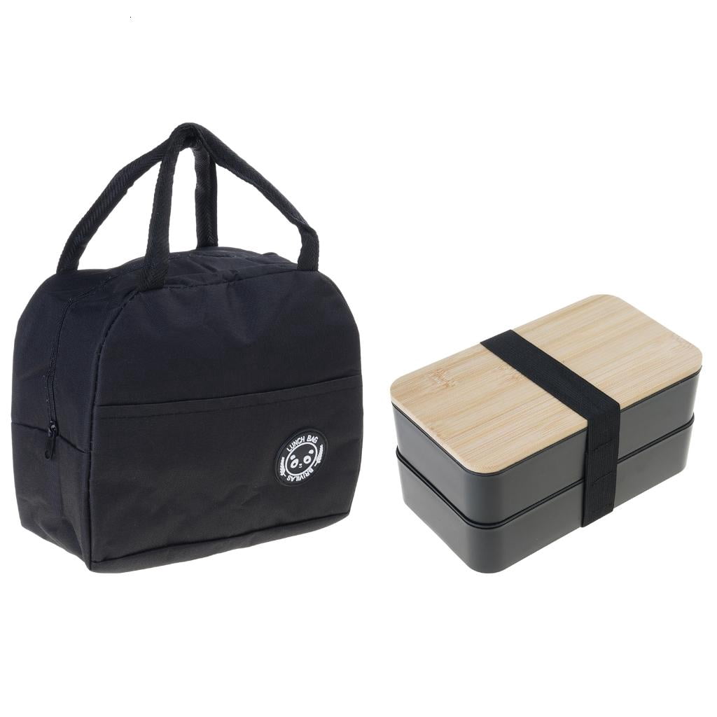 YIGSECU Multi Section Meal Container Lunch Box with Insulation Bag for ...
