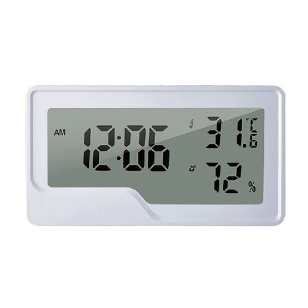 YIGSECU Multifunction Thermometer Hygrometer Clock Temperature ...