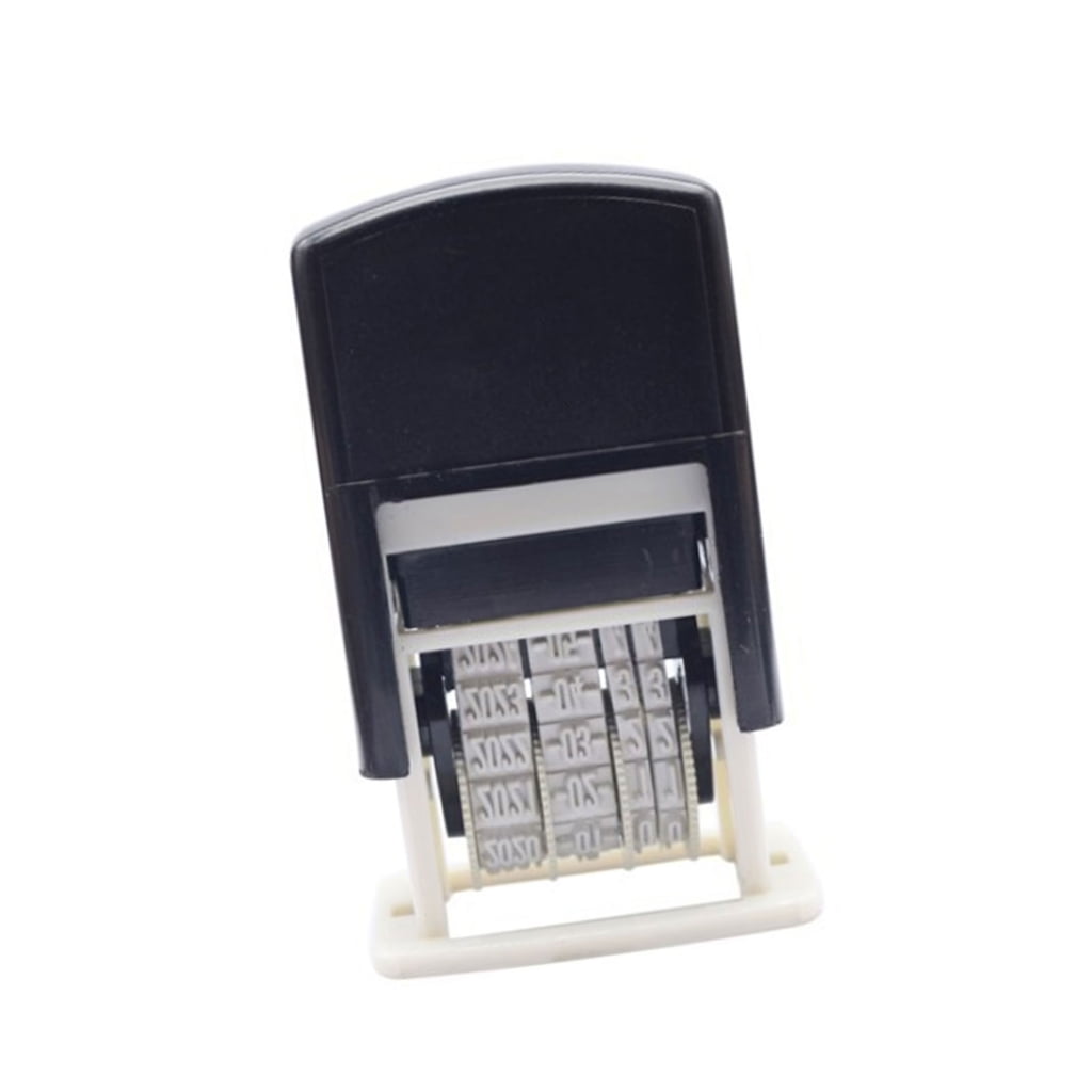 YIGSECU Multifunctional Number Stamp Adjustable Dater Stamp Date Stamp Office Stamp - Walmart.com