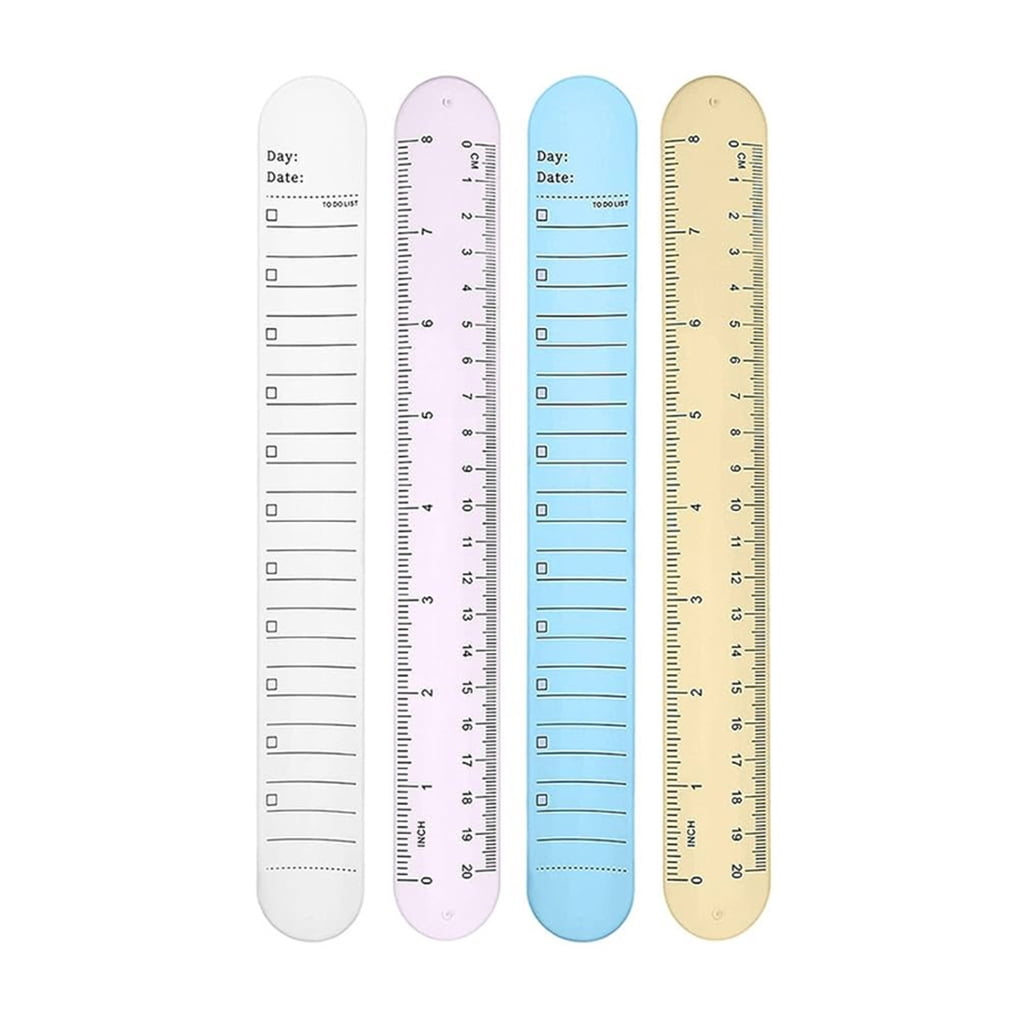 YIGSECU Multifunctional Slap Bracelets Checklist Memos Pad Ruler for ...