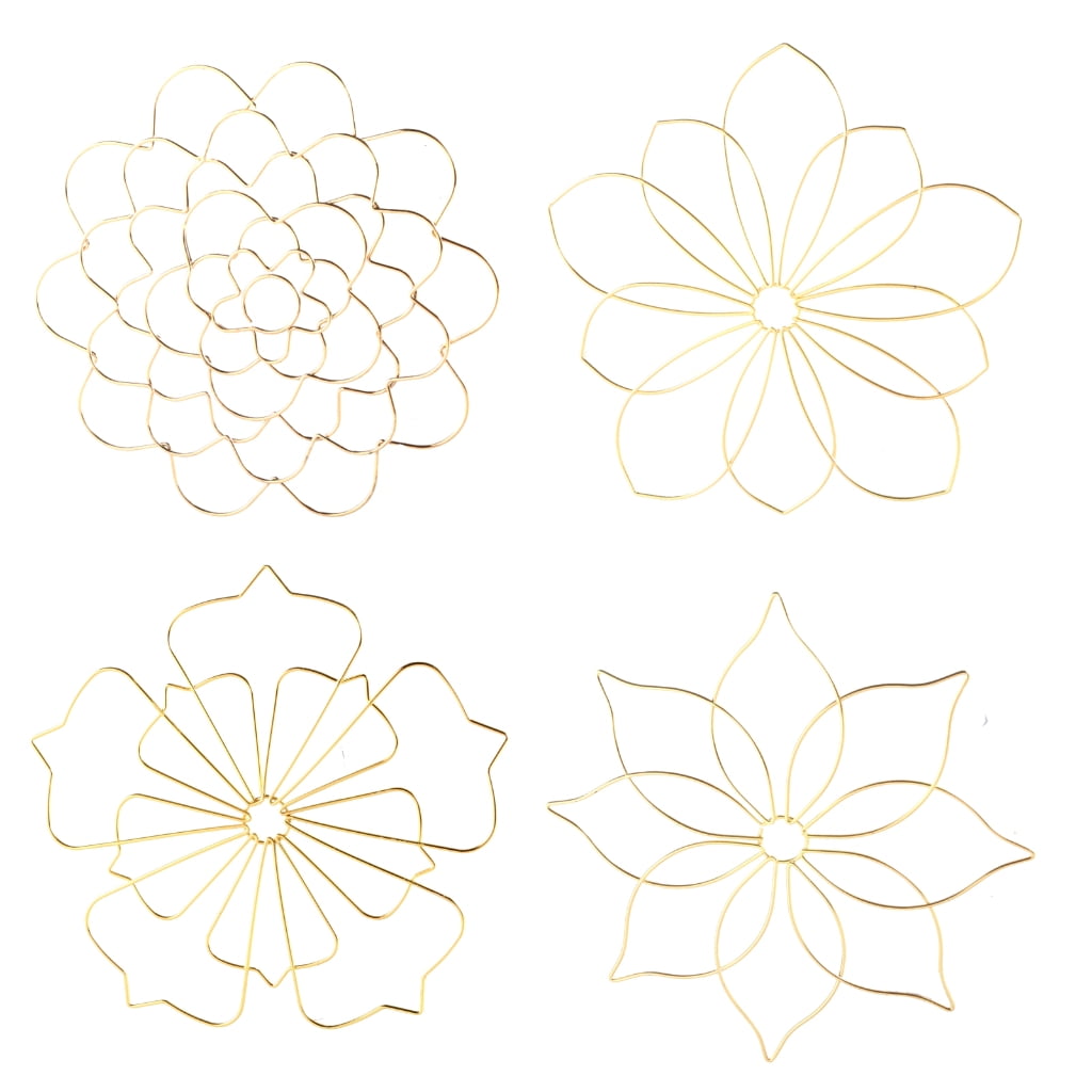 YIGSECU Multipurpose Florals Arrangement Tool, 4PCS Steel Flower Grids ...