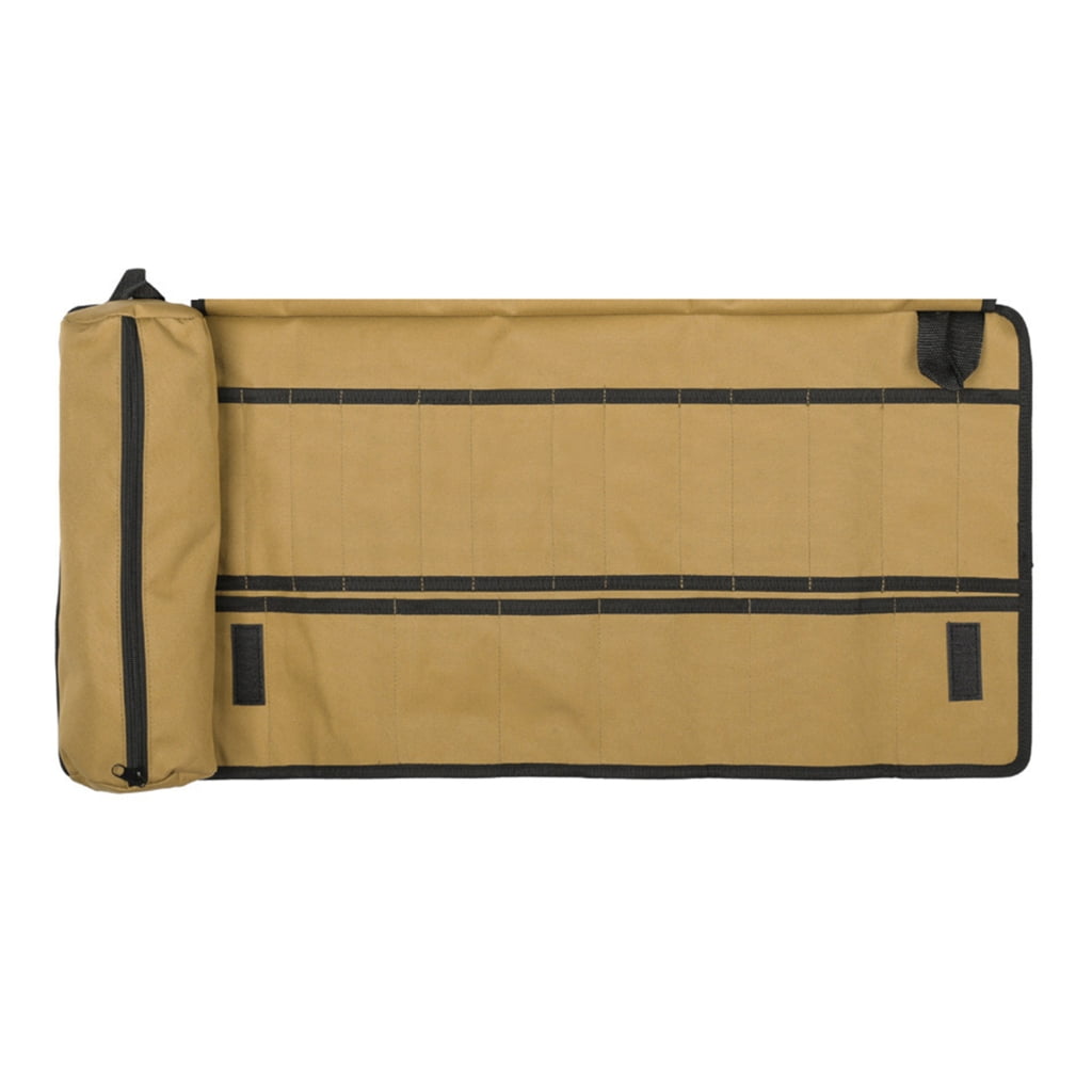 YIGSECU Multipurpose Tool Roll Organizer Bag Multiple Pockets Wrench ...