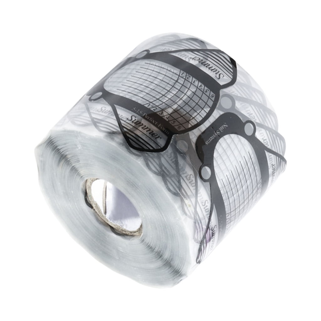 YIGSECU Nails Extension Forms 20/100/500pcs Transparent Design Manicre ...