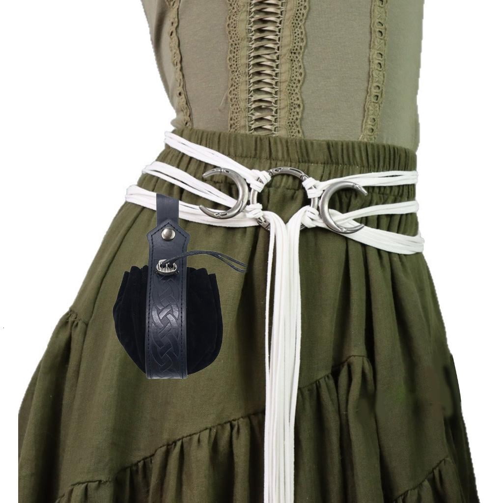 YIGSECU Nordic Waist Cincher Belt With Waist Pack PU Pouch Belt For ...