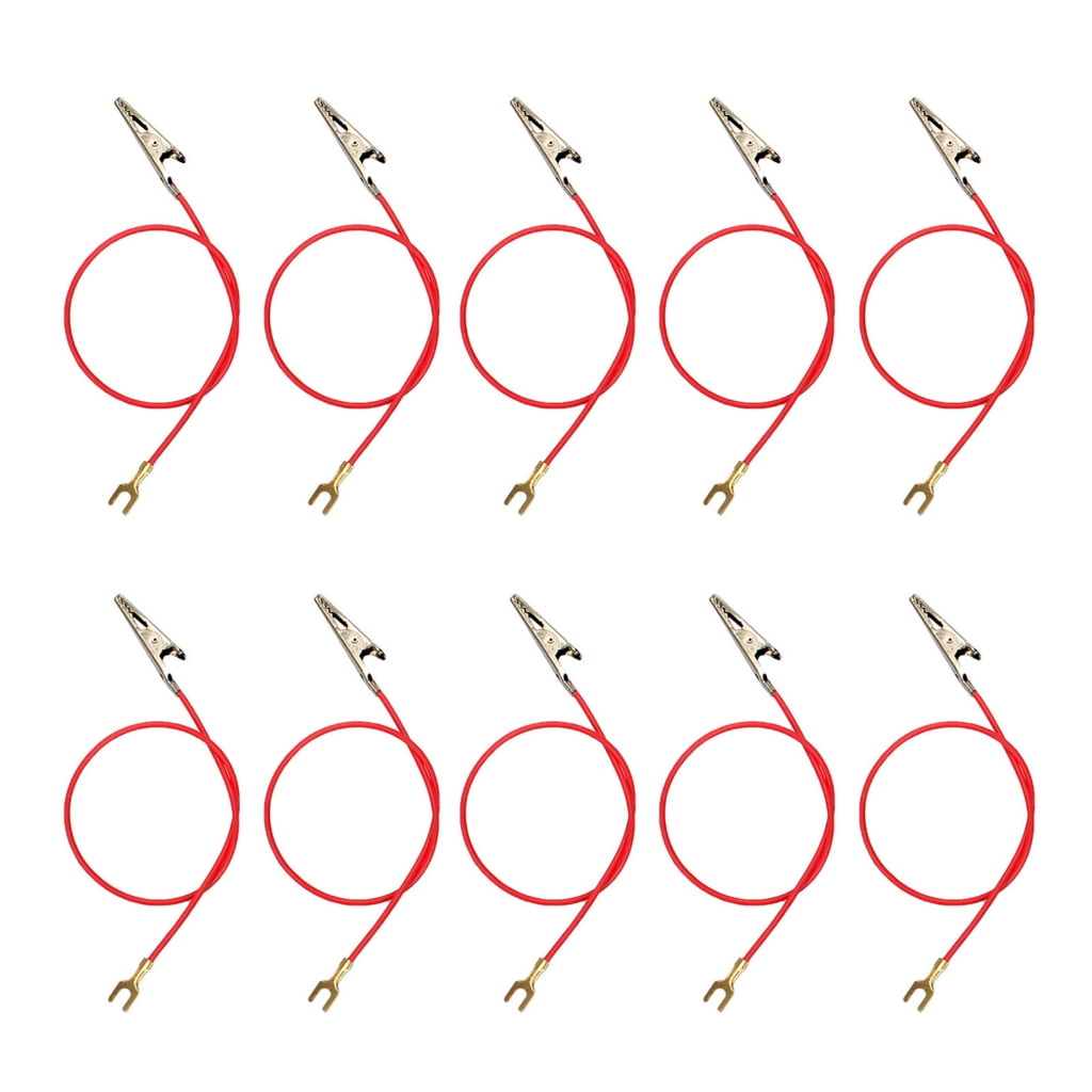 YIGSECU Pack Of 10 Metal Clip Leads Testing Current Test Wires ...