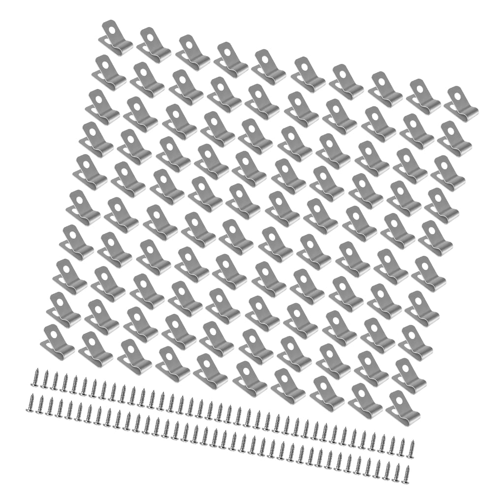 YIGSECU Pack Of 100 Outdoor Stainless Steel Wire Fence Clips Wire ...