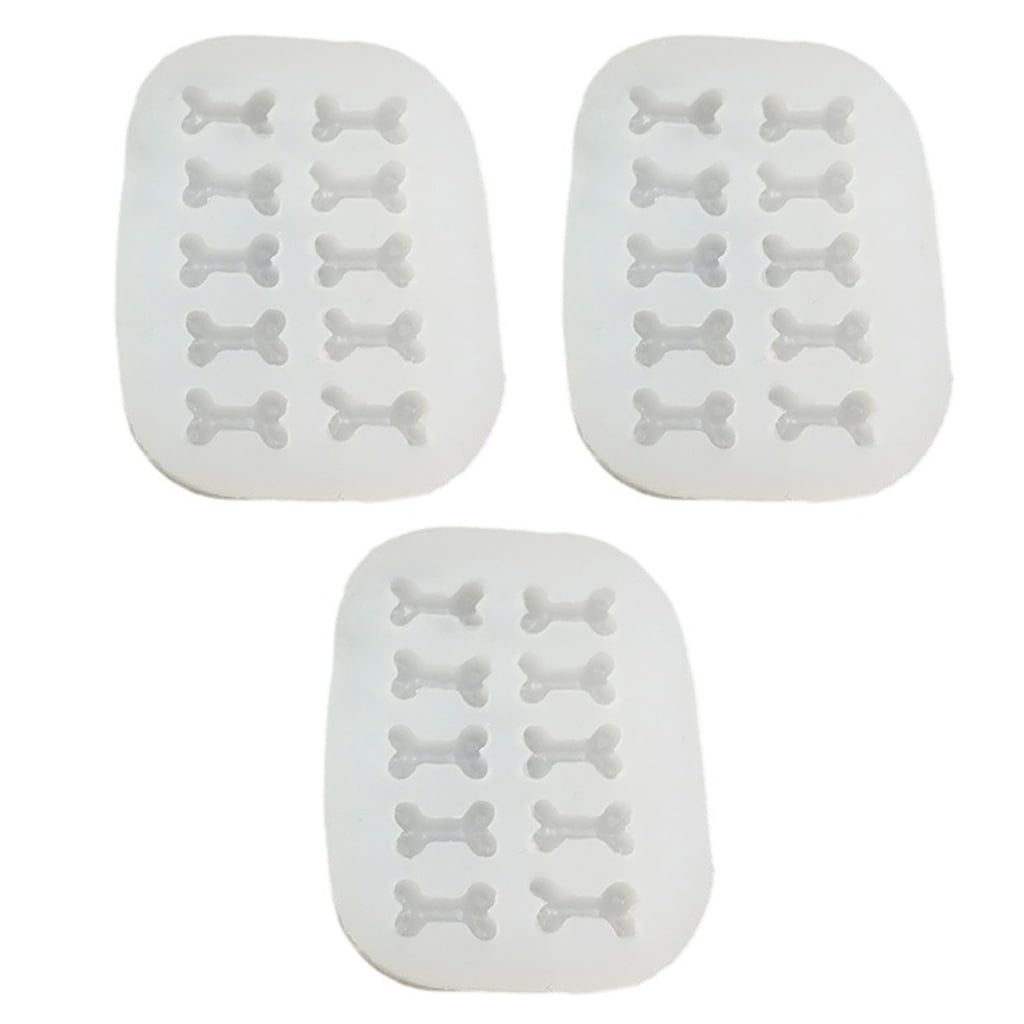 YIGSECU 3pcs Flexible Silicone Molds for Making Cats Paws/Bone Snacks ...