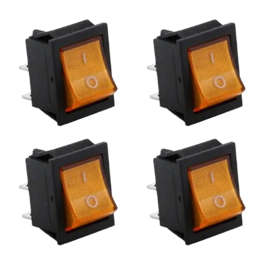 YIGSECU Pack Of 4 Illuminateds Rocker Switches for Home Appliances and ...