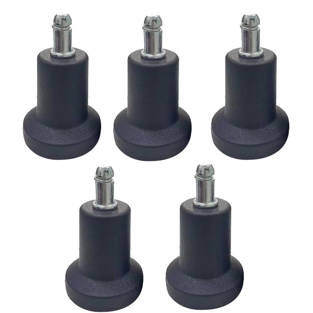 YIGSECU Pack Of 5 Fixed Castors Stationary Chair Feet set for Office ...