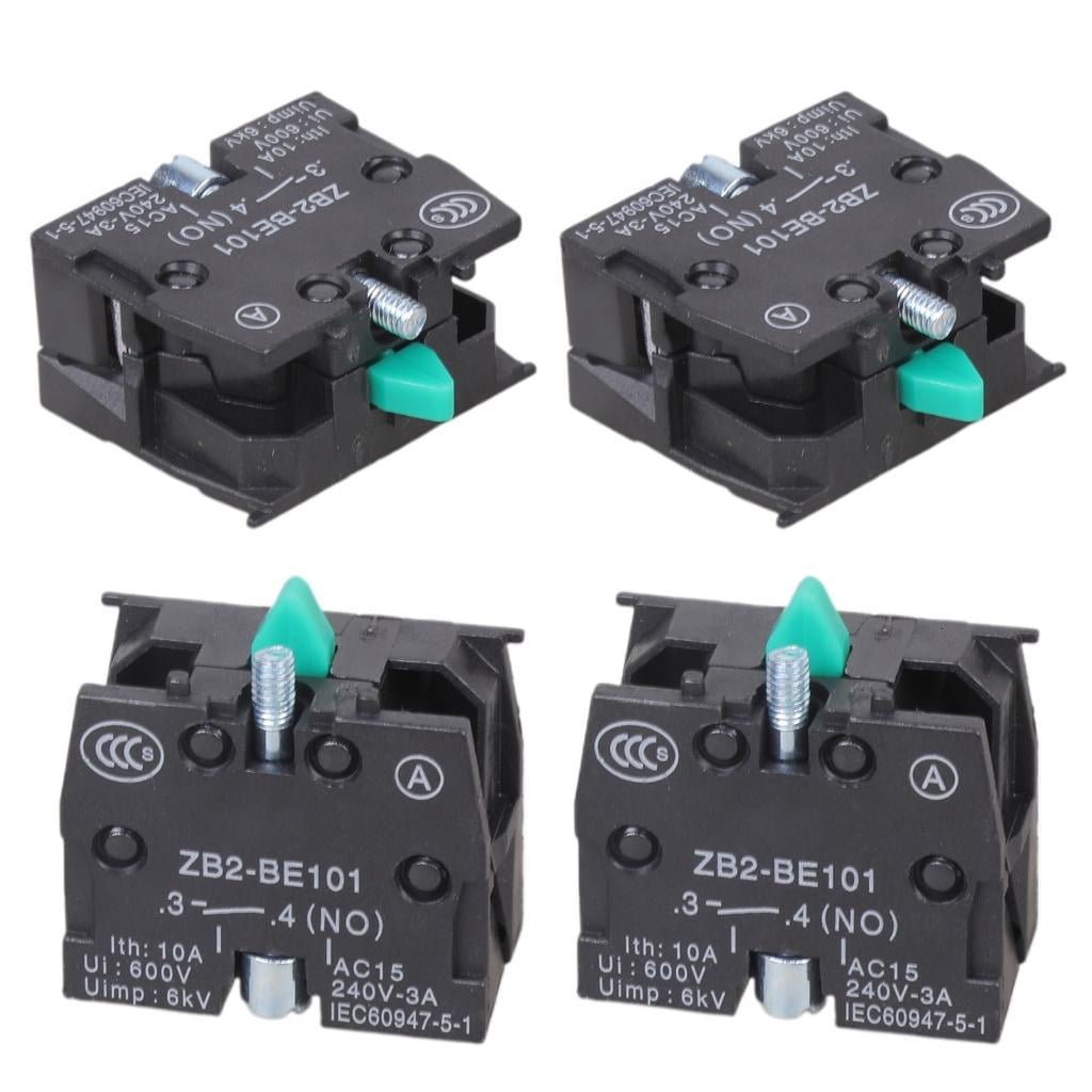 YIGSECU Pack of 4 Normally Open Push Button Switches Aluminum for ...