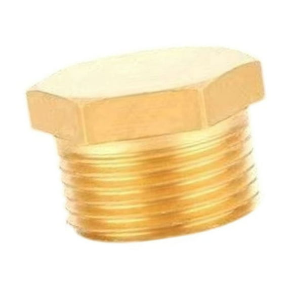 YIGSECU Pipe Plumbing Fitting Adapters Hexagonal End Caps Plug Brass ...