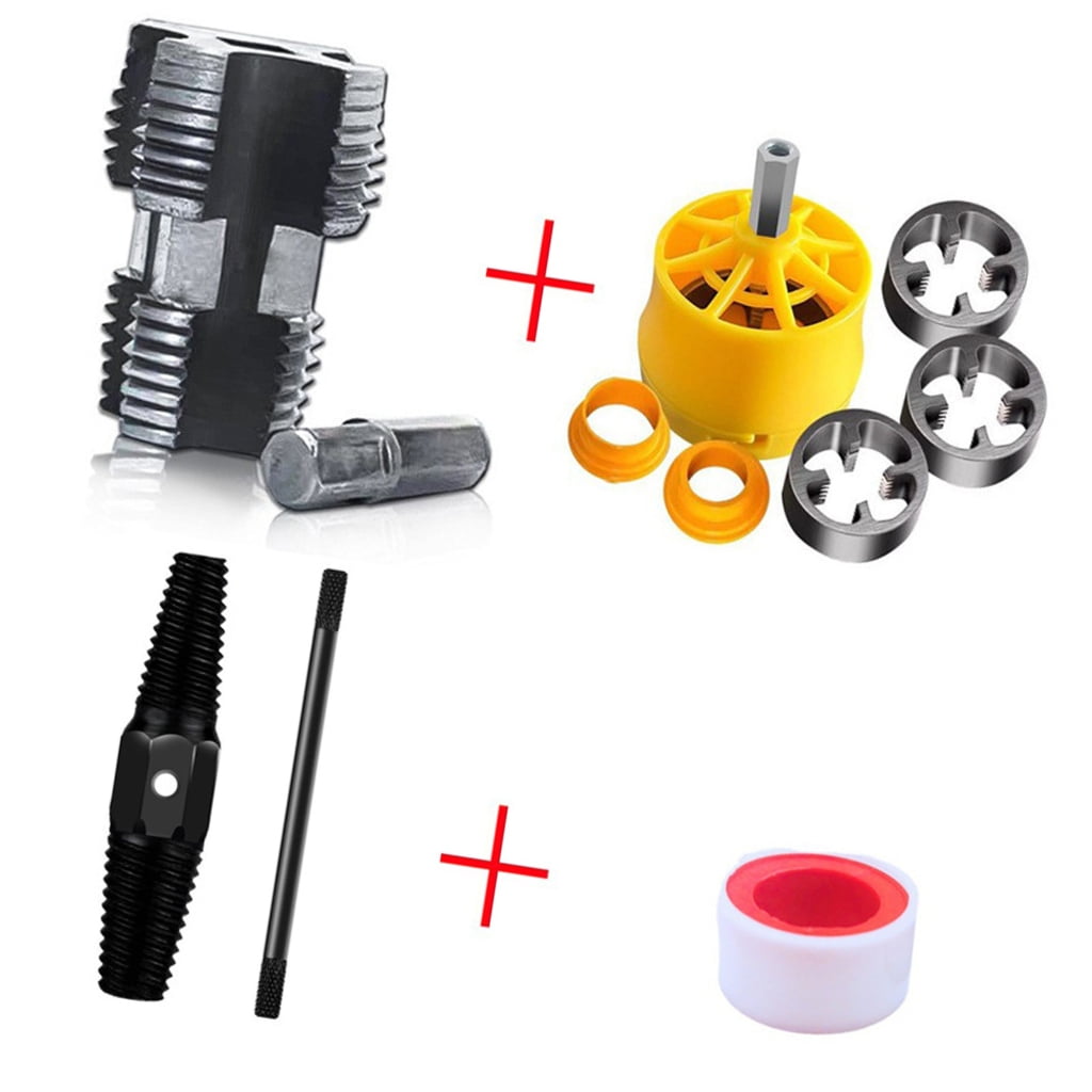 YIGSECU Pipe Threading Tool Set for Electric Drill in Various ...
