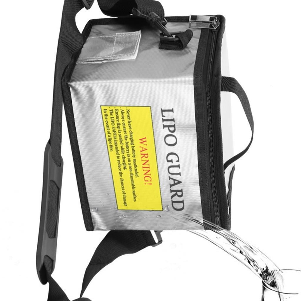 YIGSECU Portable Fireproof Battery Storage Case Lightweight Safety Bag ...
