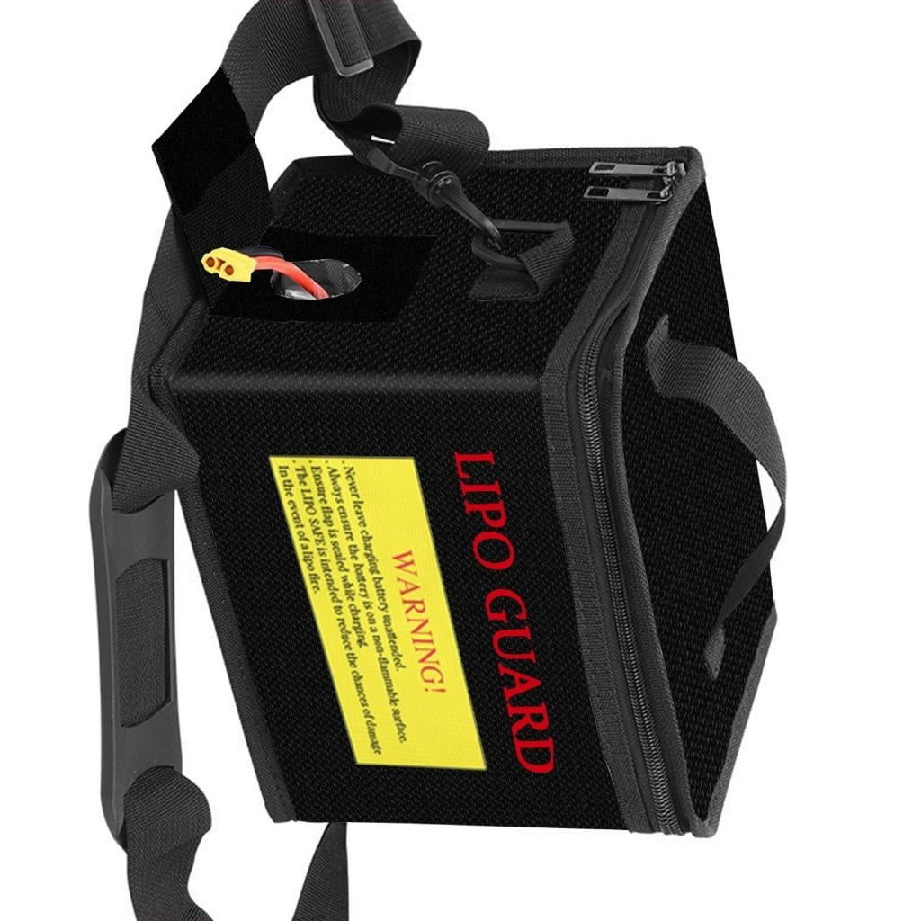 YIGSECU Portable Fireproof Battery Storage Case Lightweight Safety Bag ...