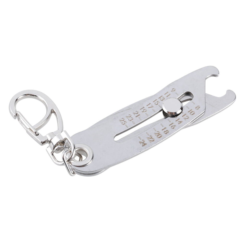YIGSECU Portable Precise Thread Size Checker Keychain Bolts Size ...