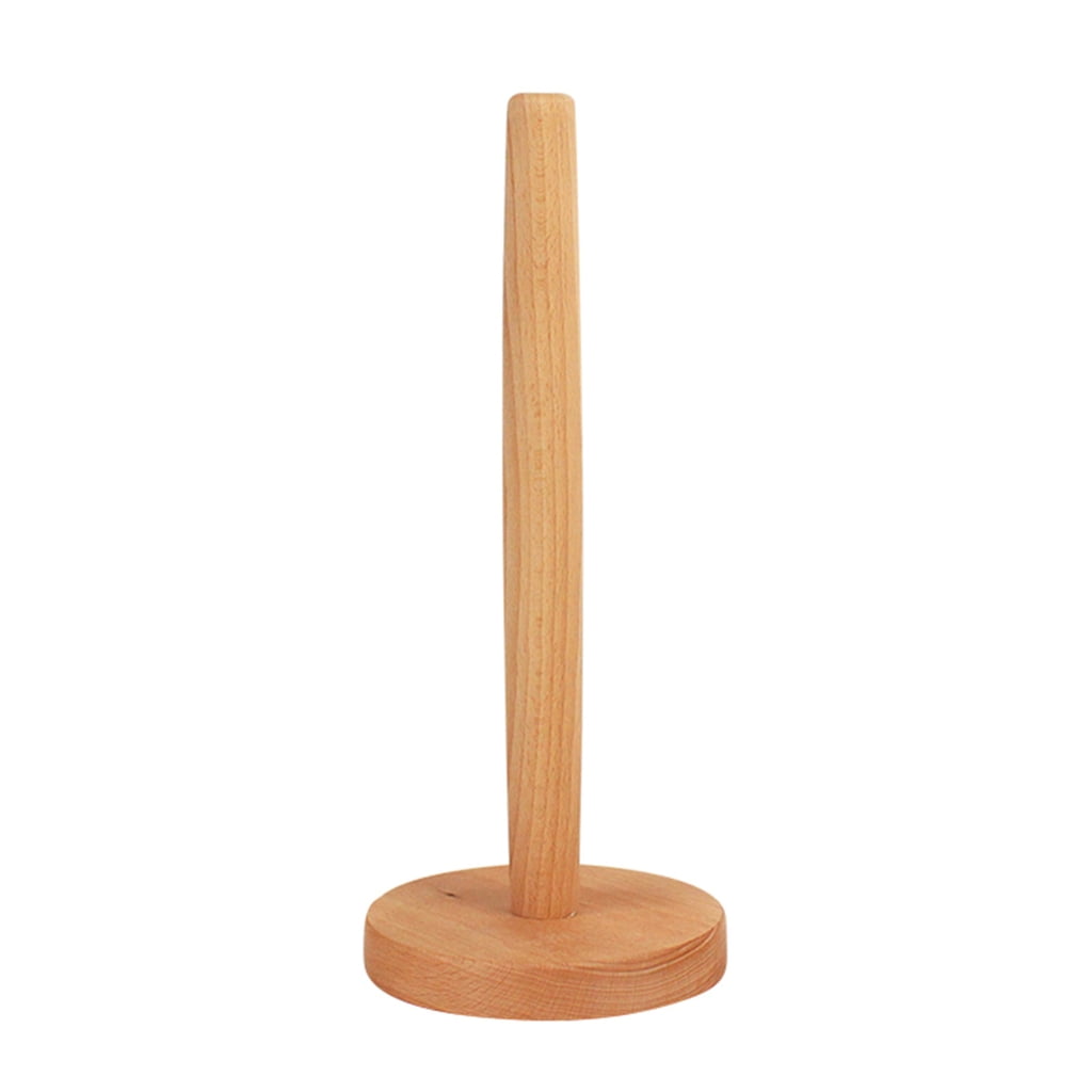 YIGSECU Portable Sturdy Wood Paper Roll Stand with Charm Lovely Animal ...