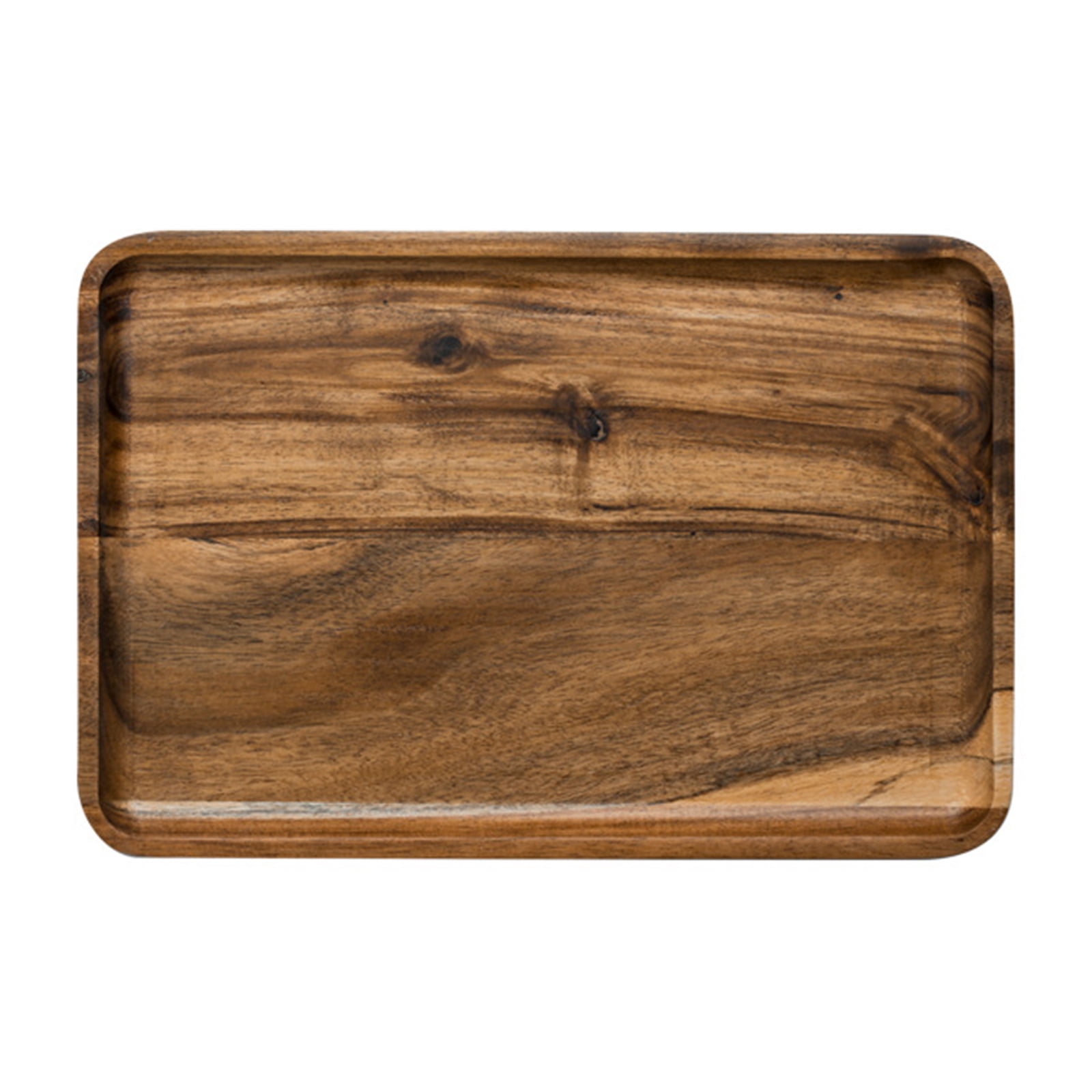 YIGSECU Pratical Storage Tray with Grooved Handles Tea Fruit Cosmetics ...