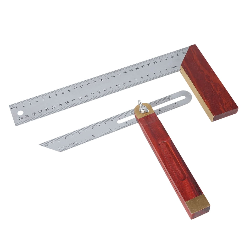 YIGSECU Precisions Woodworking Bevel Angles Finders Rule with Wood ...