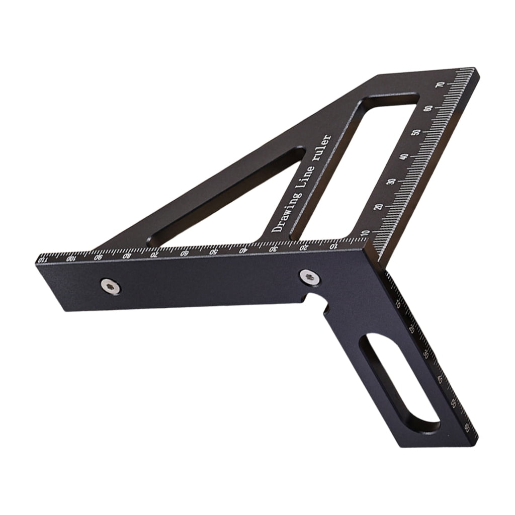 YIGSECU Professional Carpentry Angles Triangular Protractors Measuring ...