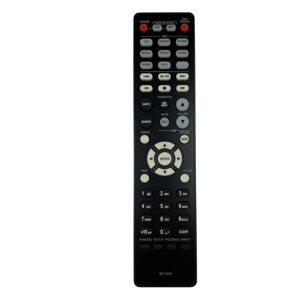 YIGSECU Quick Changing Battery Remote Control for RC1234 Televisions ...