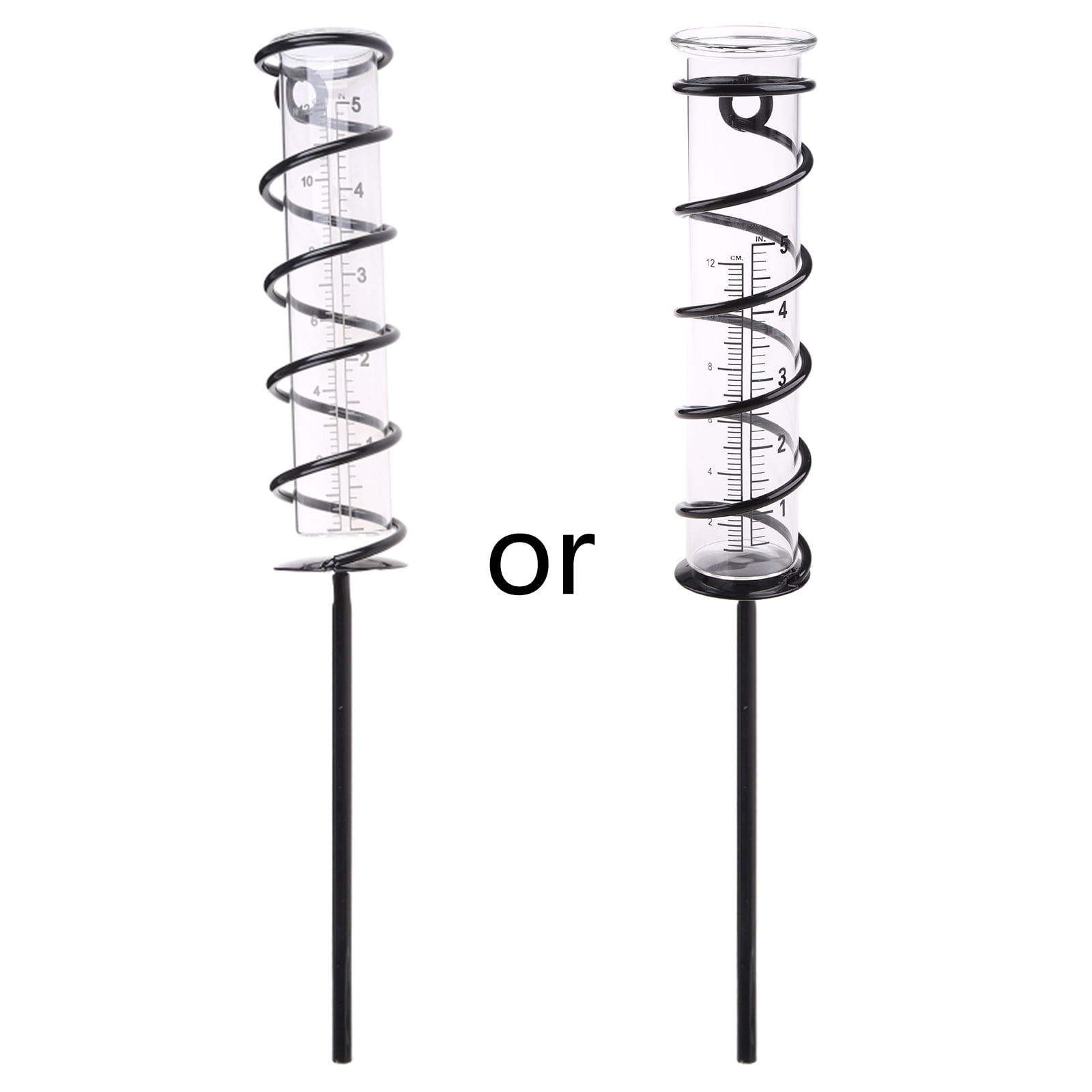 YIGSECU Rain Gauge S Rain Gauge Glass Replacement Tube with Stake Rain ...