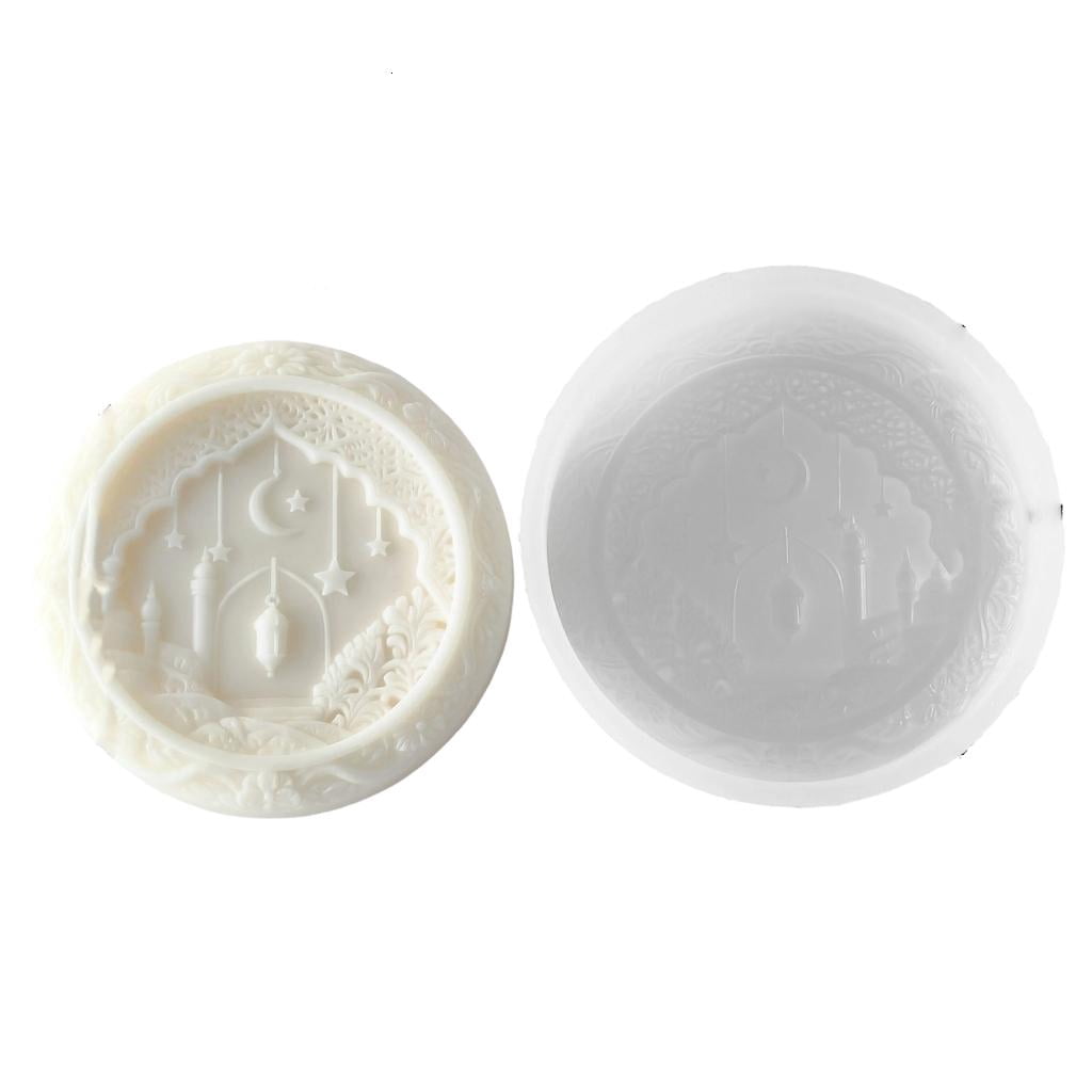 YIGSECU Ramadans Arabic Silicone Mold for Candle and Soap Crafting in ...