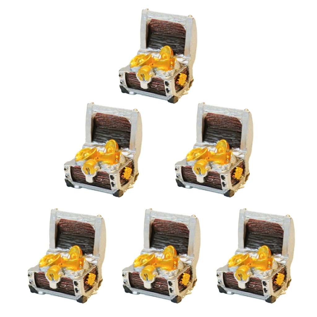 YIGSECU Realistic Resin Treasure Chests Aquariums Decoration Enhances ...