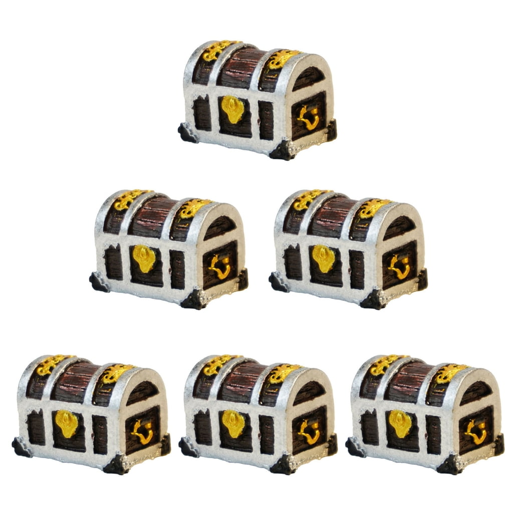 YIGSECU Realistic Resin Treasure Chests Aquariums Decoration Enhances ...
