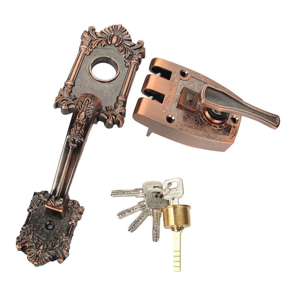 YIGSECU Retros Style Zincs Alloys Door Hardware Security Lock Set With ...