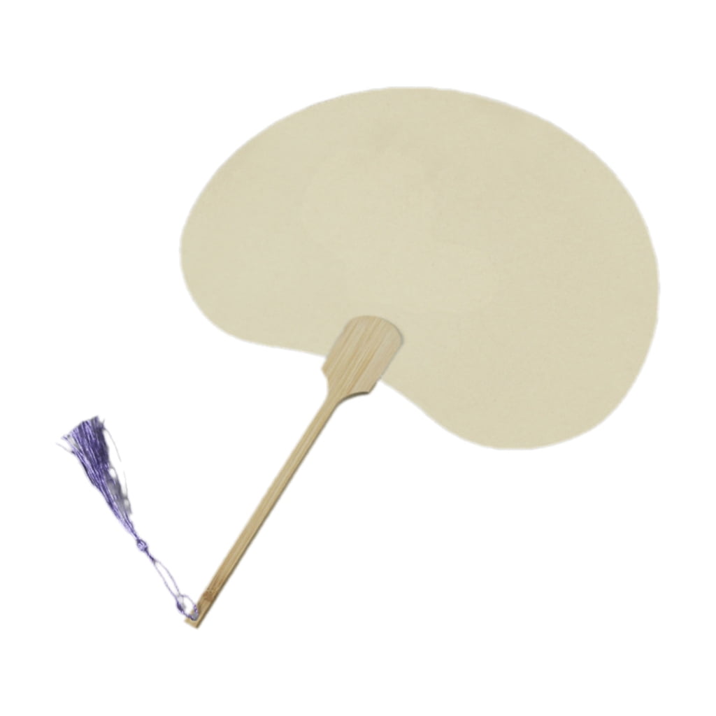 YIGSECU Rice Paper Round Hand Stage Fan Child Painting Fan Graffiti Fan ...