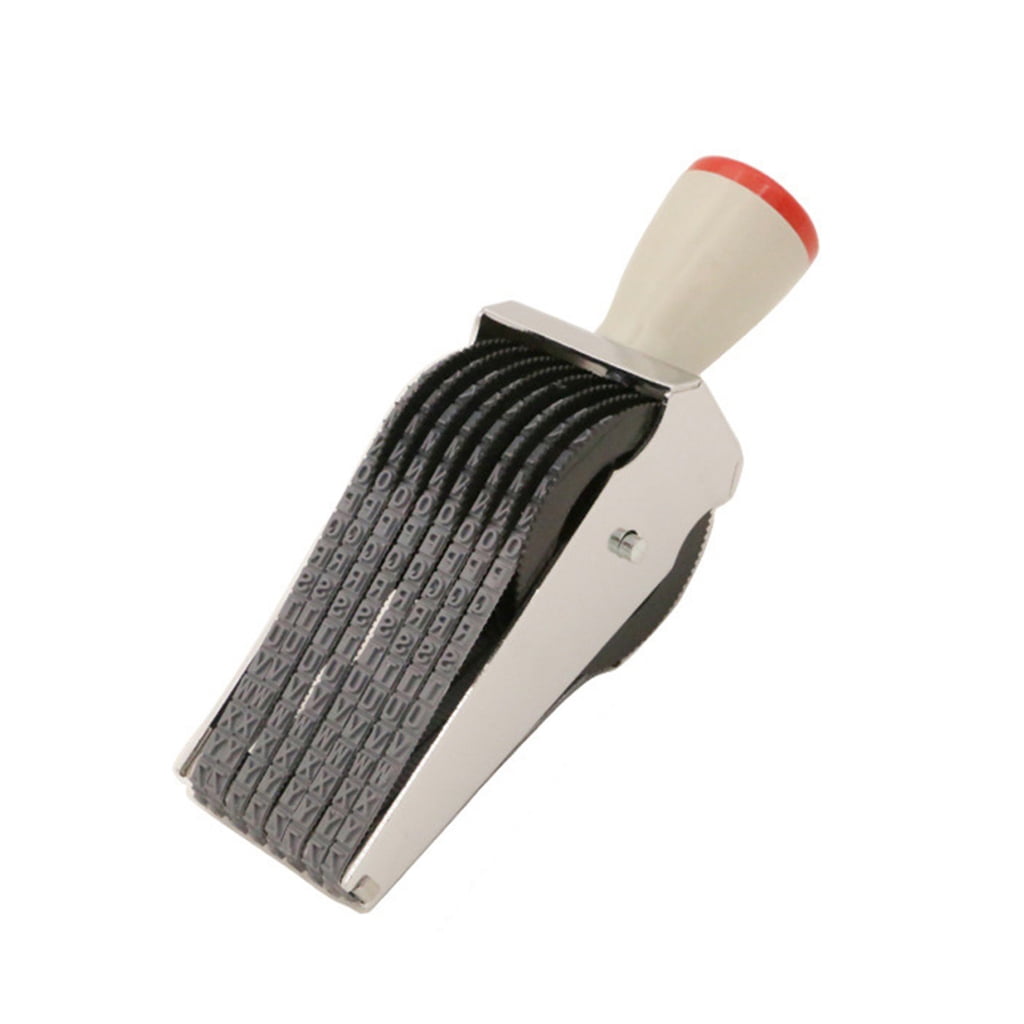 YIGSECU Rubber Roller Stamp Rubber Number Stamp Letter Stamp Rotating ...