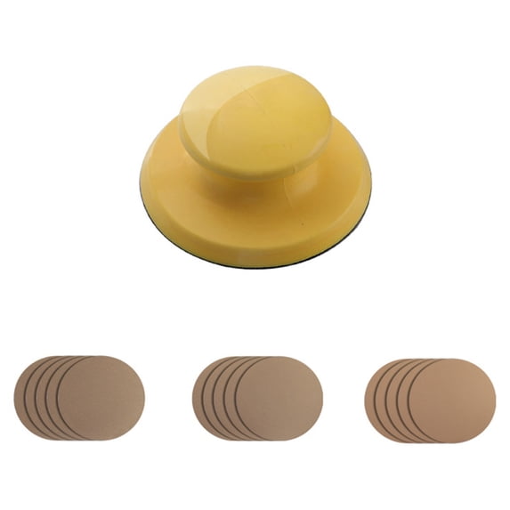 YIGSECU Sander-Block Hook Loop Backing Pad Sandpaper Holder Hand ...