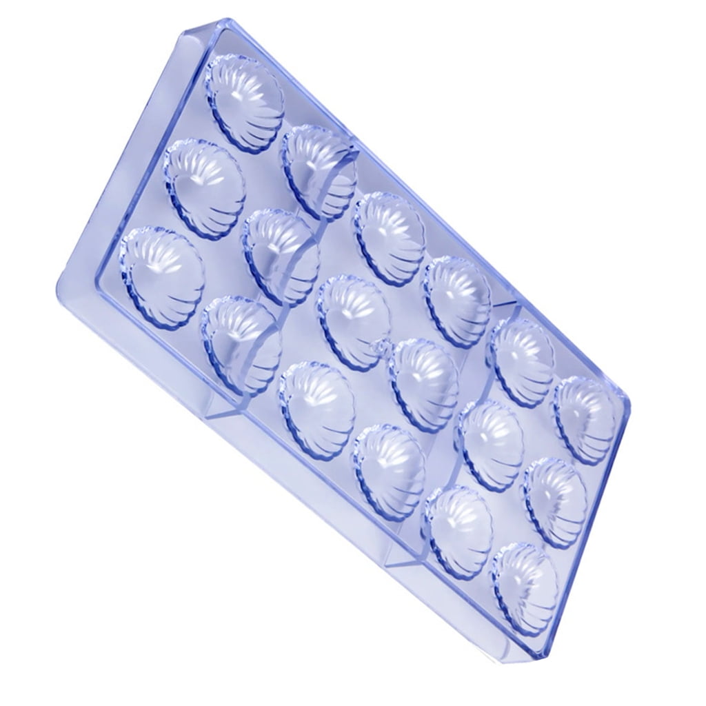 YIGSECU Sea Theme 18 Cavity Shell Chocolate Mold Creative Dessert Mold ...