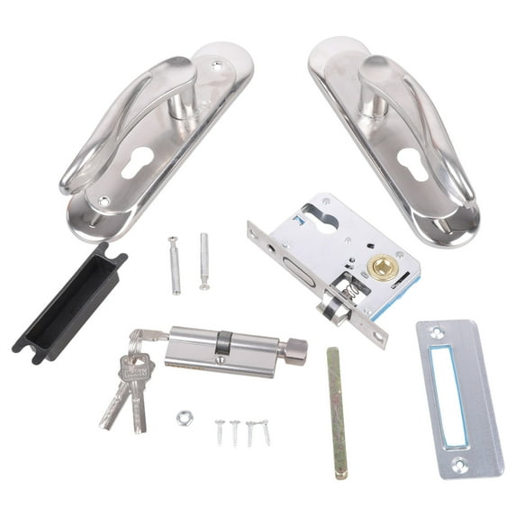 YIGSECU Security Door Lever Handle Lock Entry Door Handle with Lock and ...