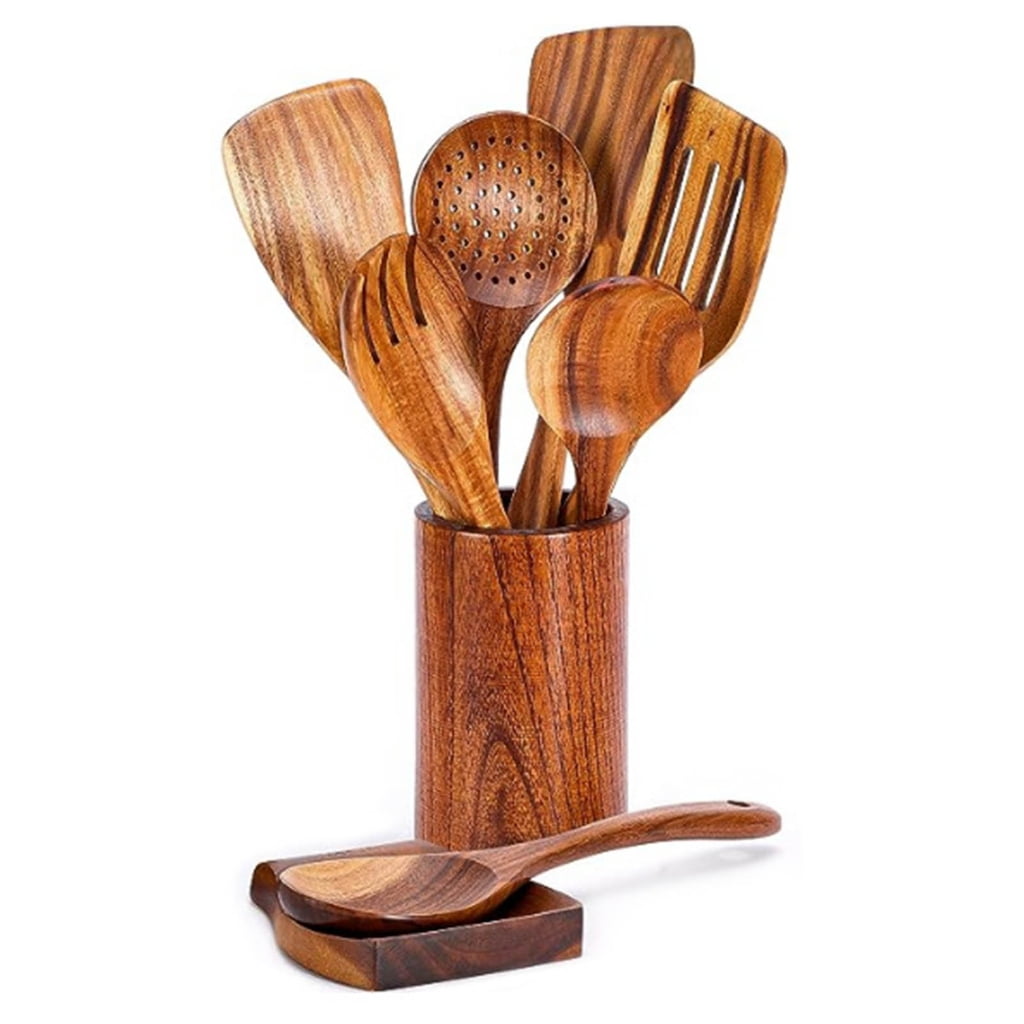 YIGSECU Set of 9 Kitchen Utensils Essential Cooking Tool Tuner Serving ...