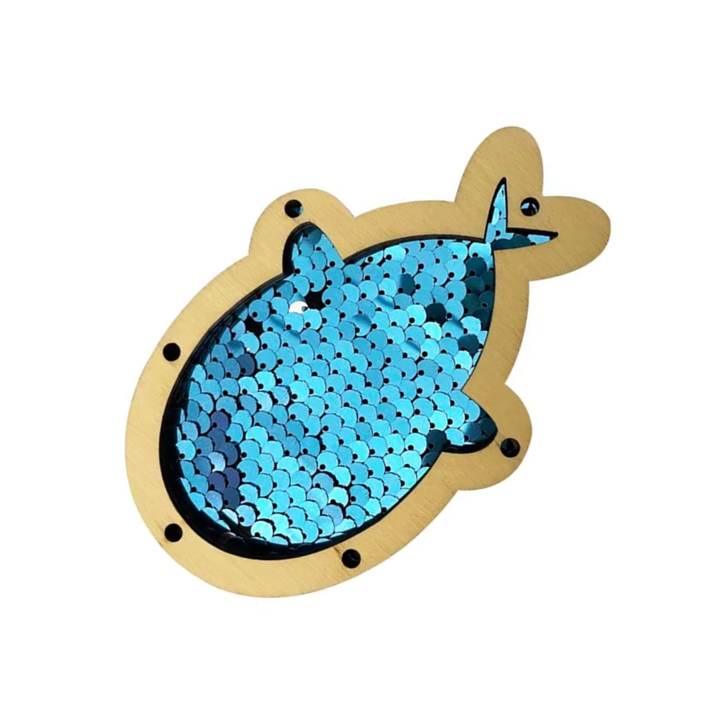 YIGSECU Shimmering Sequins Fish for Busy Boards Making Children Fine ...