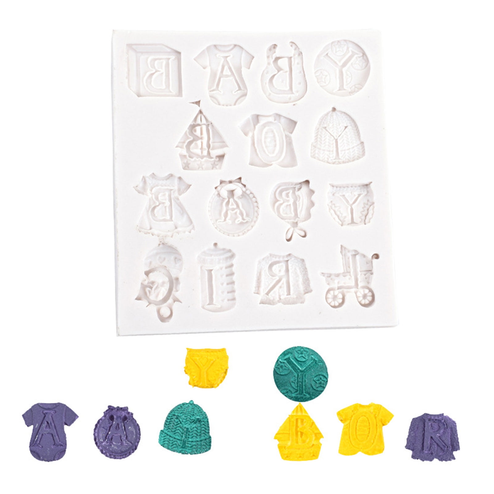 YIGSECU Silicon Baby Dummy-Bottle Mold Handcraft Cake Mold Cookie ...
