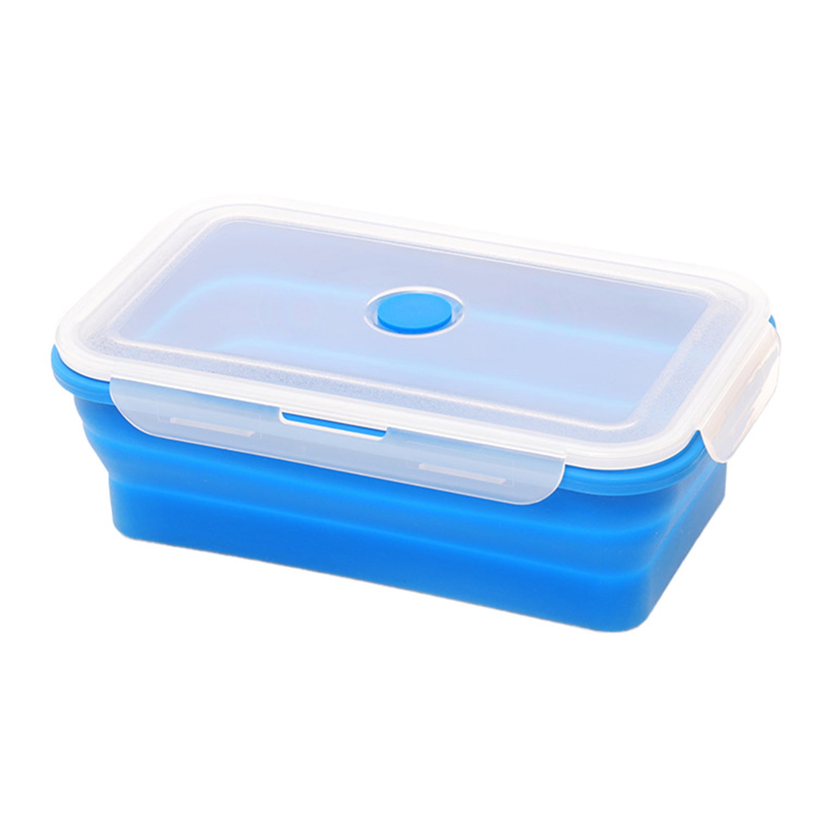 YIGSECU Silicone Folding Bento Box Collapsible Portable Lunch Box for ...