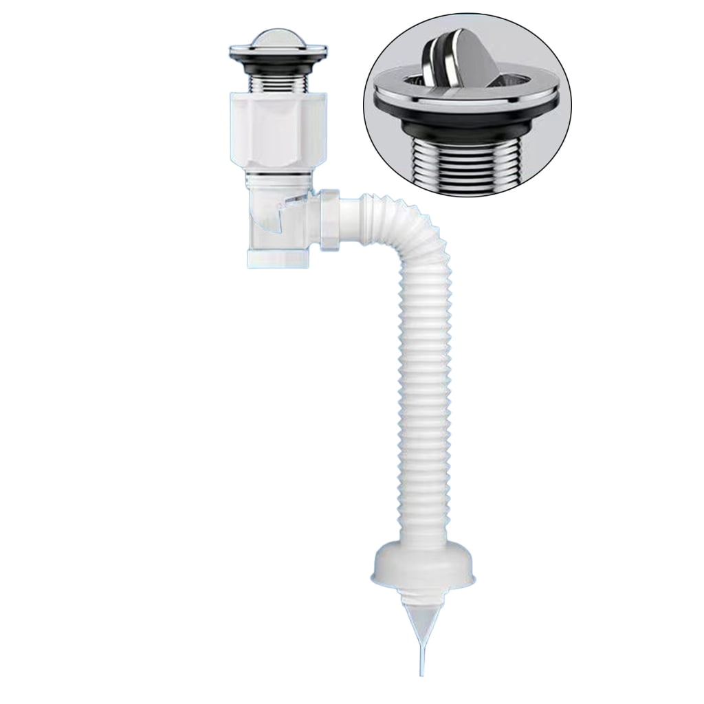 YIGSECU Sink Drain Set with Adjustment Pipe Sink Drainage System ...