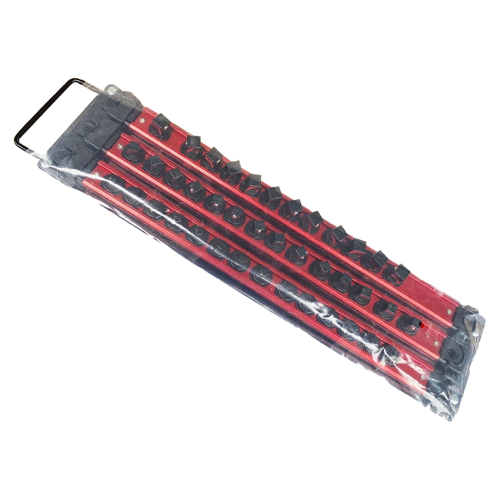 YIGSECU Socket Holder Organizers 1/4 3/8 1/2inch Socket Tray Socket ...