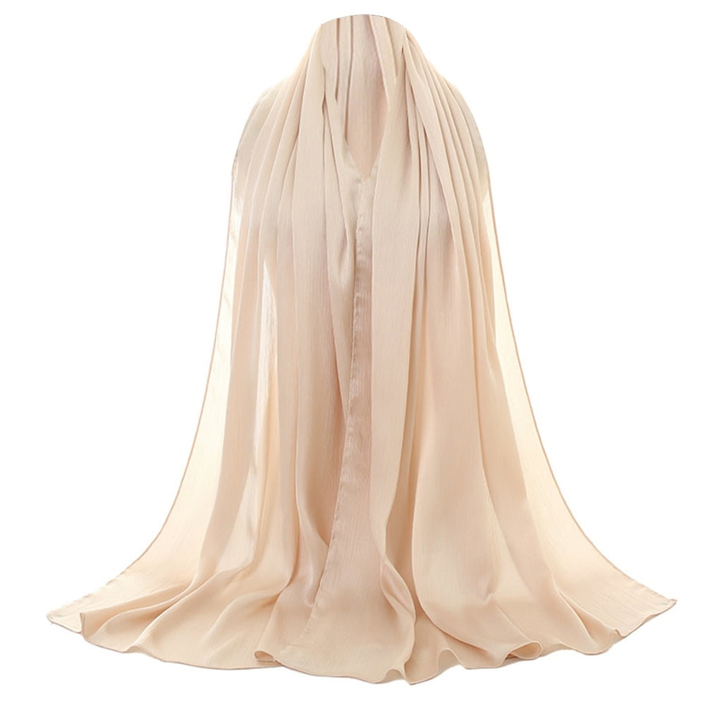 YIGSECU Solid Color Women Hijab Wrap Headscarf for Festival Celebration ...