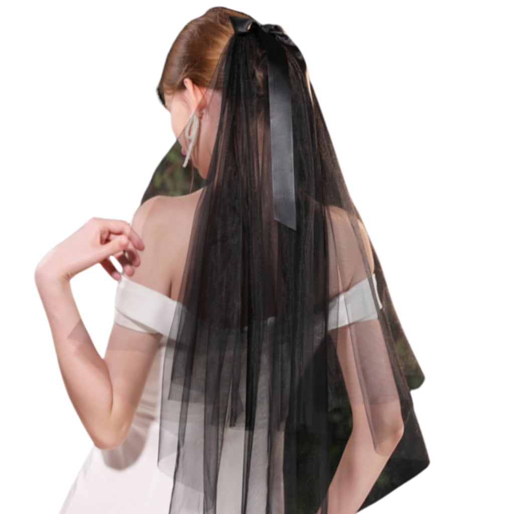YIGSECU Sophisticated Tulle Wedding Veils Glowing Short Bridal Veils ...
