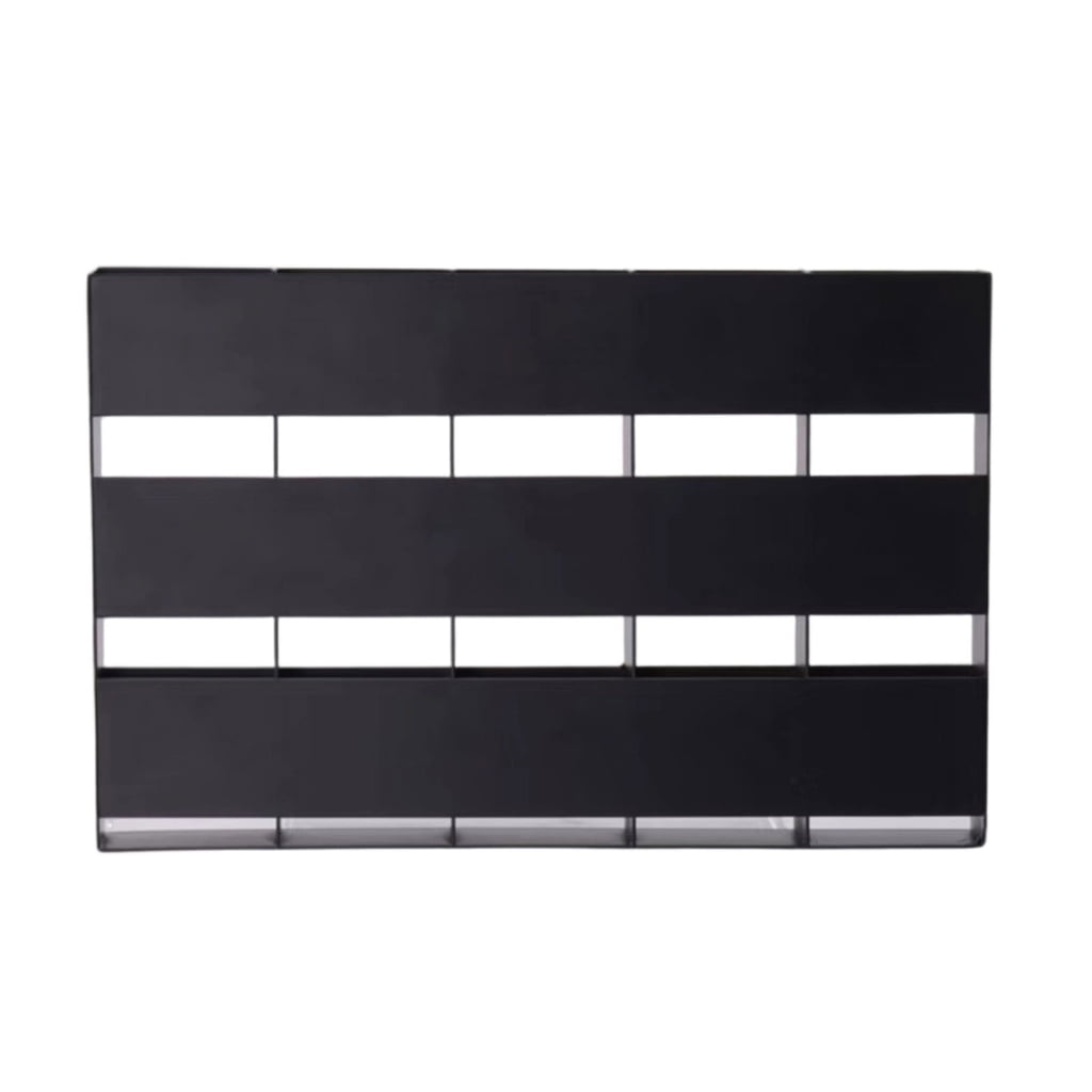 YIGSECU Space Saving Metal Straw Dispenser 5 Compartment Organizers For ...