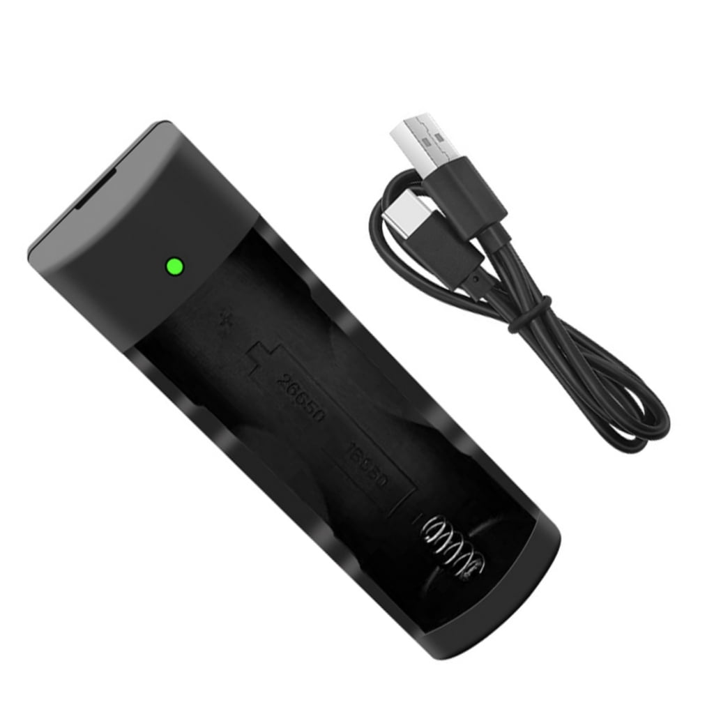 YIGSECU Spring Loaded Type C Charger Station Base for 18650 26650 16650 ...